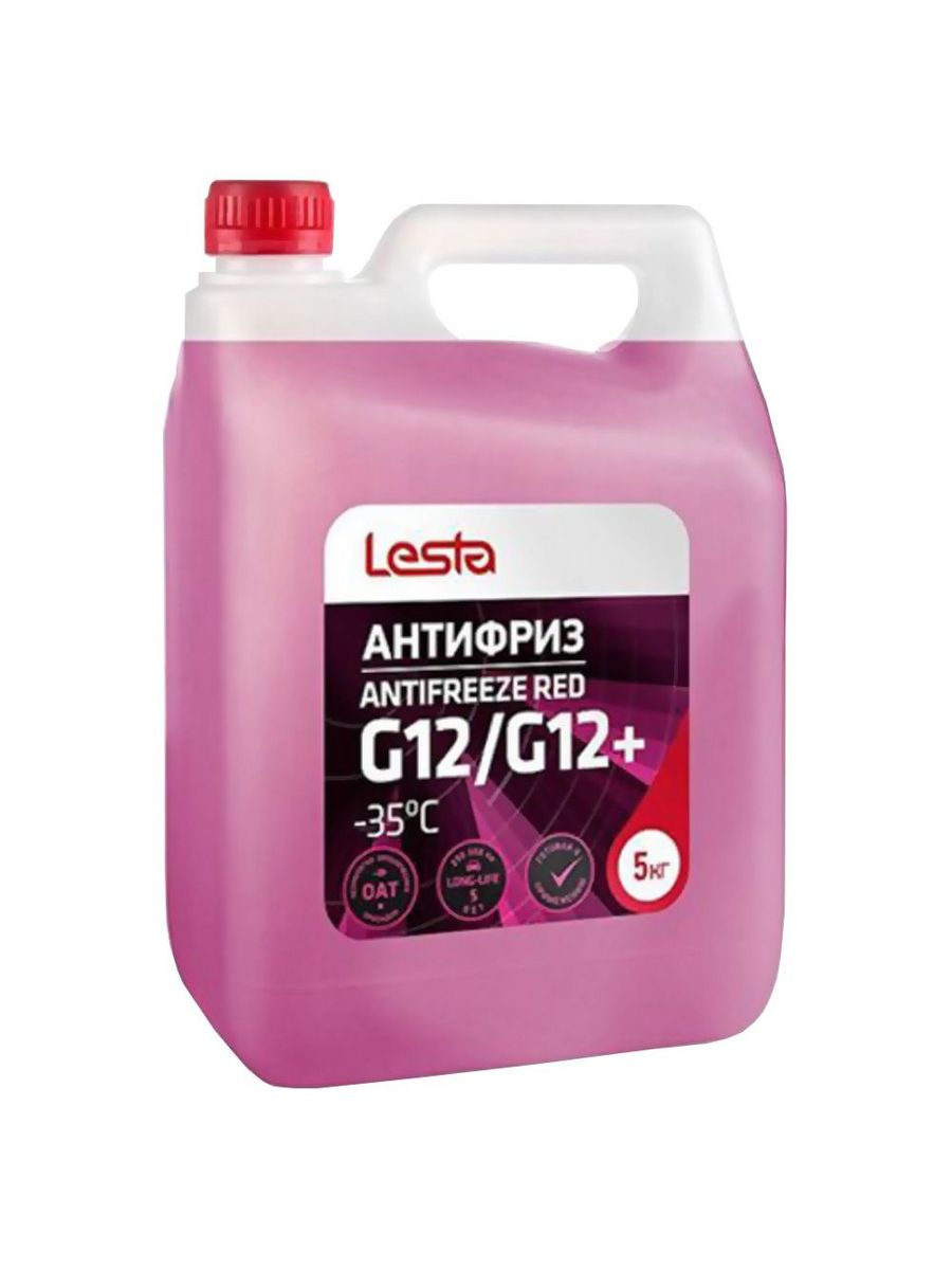 Жидкость охлаждающая Антифриз ANTIFREEZE RED G12/G12+-35C 5л - купить в магазине Мастак
